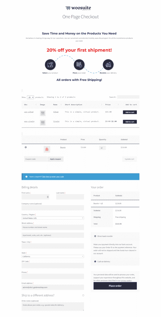 WooCommerce One Page Checkout: Easy Setup Guide - AovUp (formerly Woosuite)