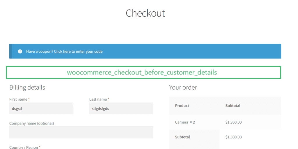 WooCommerce Checkout Page Visual Hooks – 2024 Guide - AovUp (formerly Woosuite)