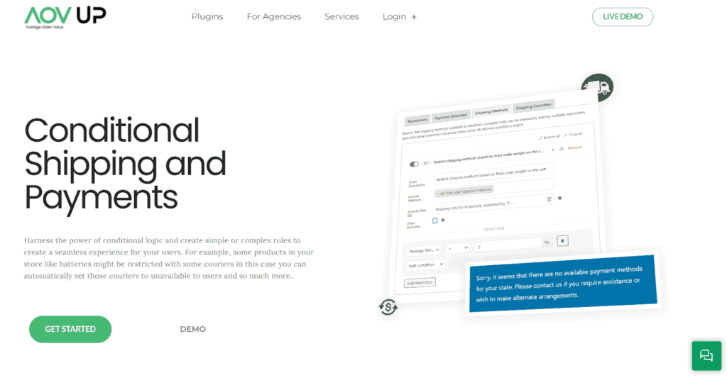5 Best Conditional Shipping for WooCommerce Plugins (Free & Paid) - AovUp (formerly Woosuite)